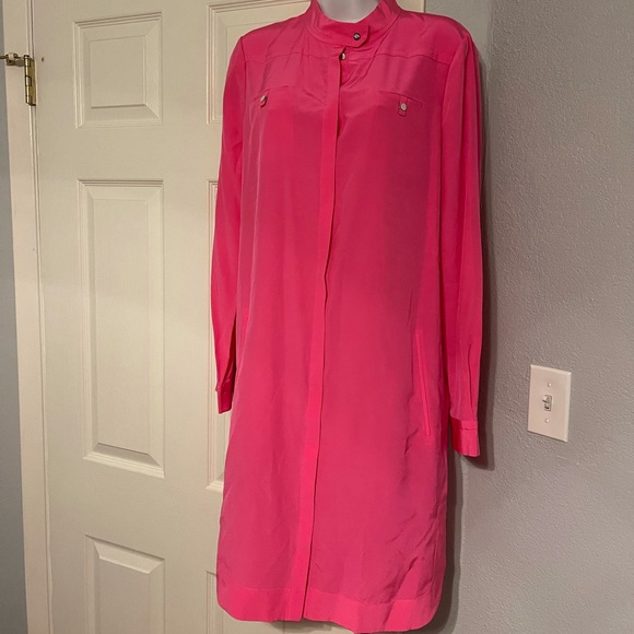 Diane Von Furstenberg | Dresses | Dvf Pink Mariana Shirt Dress | Poshmark